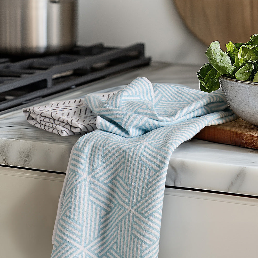 Modern Maze Waffle Kitchen Towel - 2 Pack – Recyco Living LLC